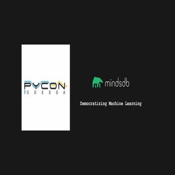 Jorge Torres Machine Learning Democratization With Python Ppt