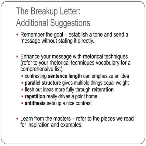 Breakup Letter | PPT