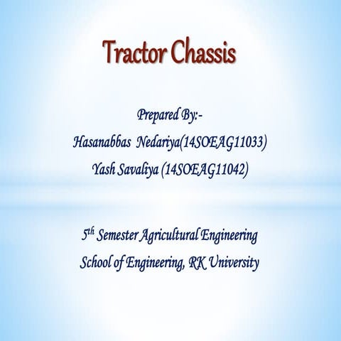 Tractor Systems and Controls | PPTX