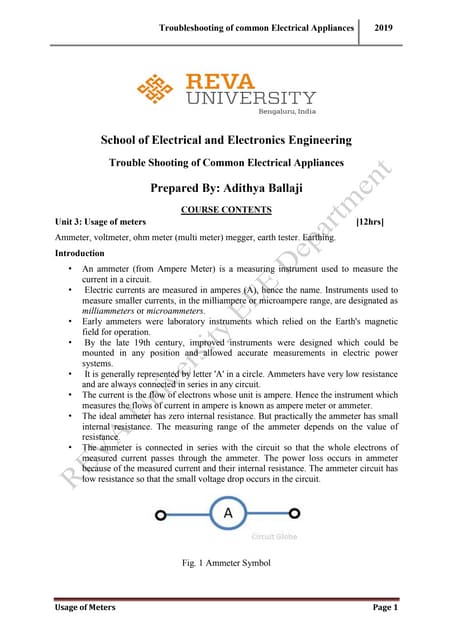 Ammeter and voltmeter | PDF | Consumer Electronics | Technology & Computing