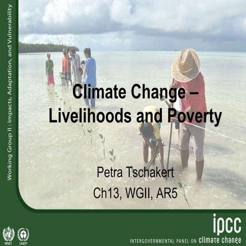 Climate Change – Livelihoods and Poverty | PPTX
