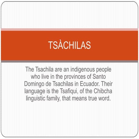 Tsàchilas | PPT