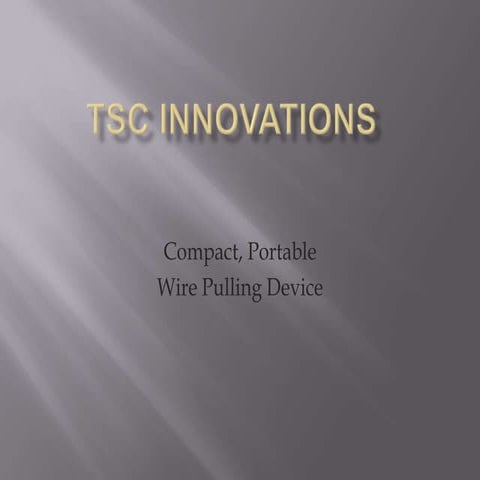 TSC Innovations, Product Introduction | PPTX