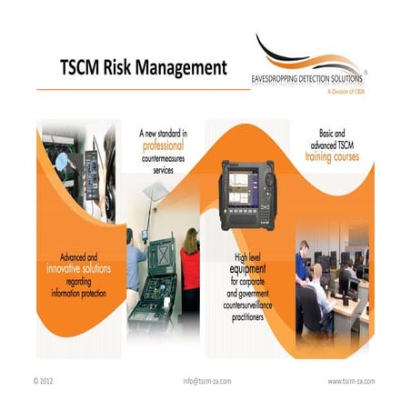 Tscm Risk Management Presentation June 2012 | PDF