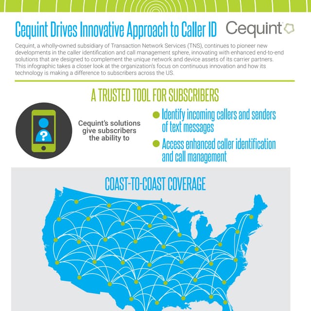 Cequint Overview Infographic January 2016 | PDF