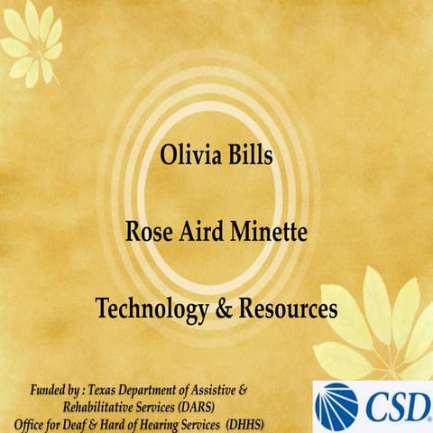 Tsd Equipment Olivia | PPT