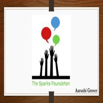 The Sparks Foundation- Marketing Plan #GRIP | PPT