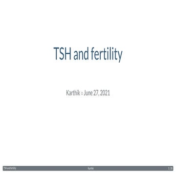 TSH and infertility | PDF
