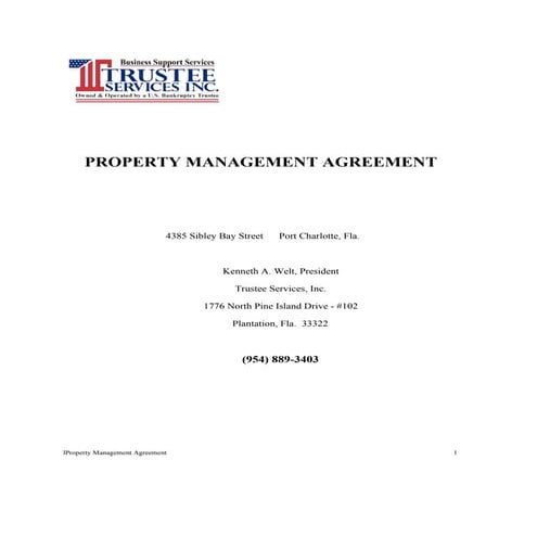 TSI Residential Propertyl Management Agreement | PDF
