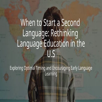 TSL 505 Encouraging Early Language Learning -timining is everything | PPTX