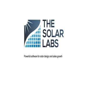 The Solar Labs presentation for Drones in Large scale analysis | PPSX