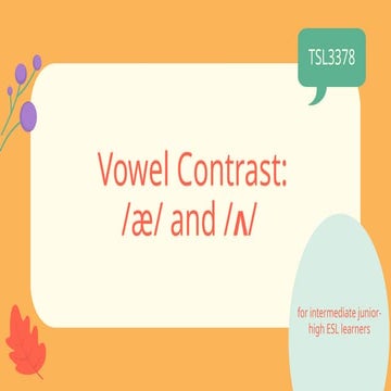 Vowel Sounds Explanation and Contrast For ESL Learners.pptx