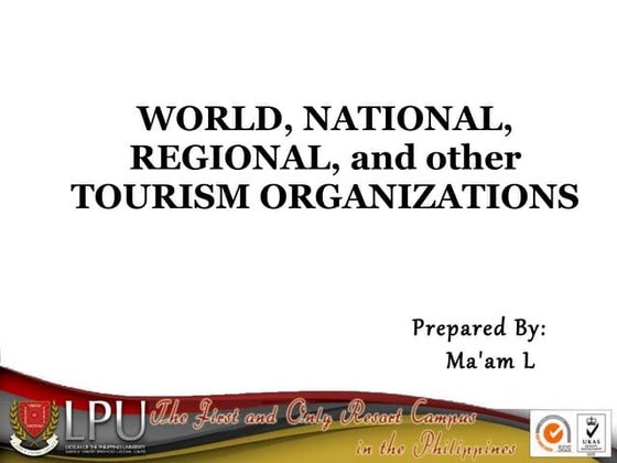 Different tourism organizations | PPTX | Travel
