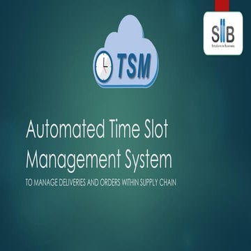 TSM (timeslot / yard management system) | PDF