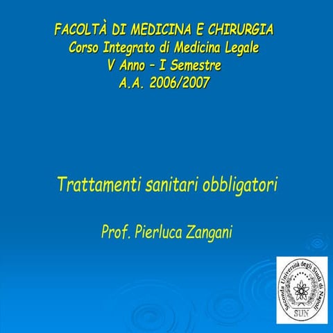 Tso - MEDICINA LEGALE | PPT