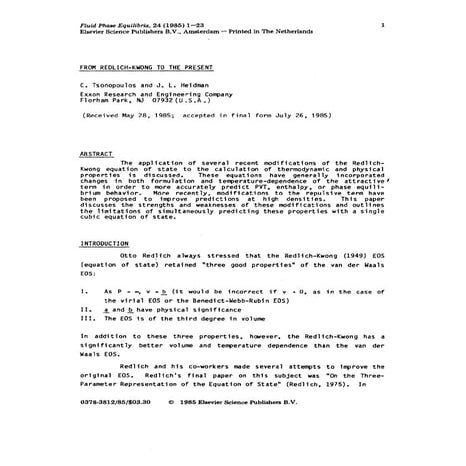 Tsonopoulos heidman, 1985 | PDF