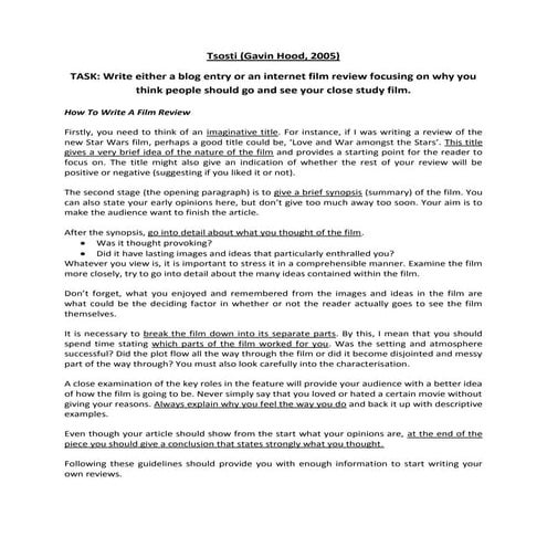  How To Make A Movie Review How To Write A Movie Review 5 Tips For 