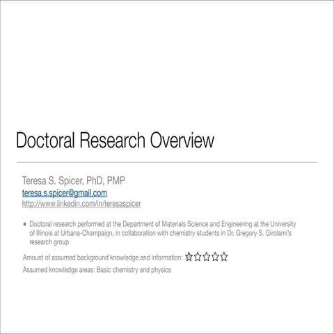 My PhD research: the big picture | PDF