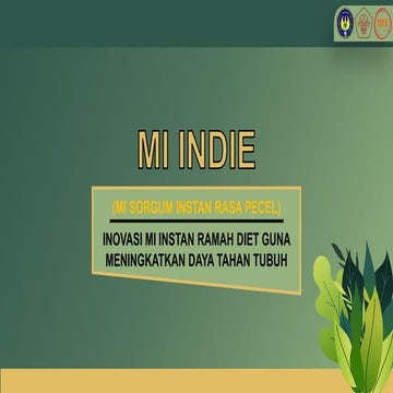 Bussiness Presentation Of Indomie | PPTX