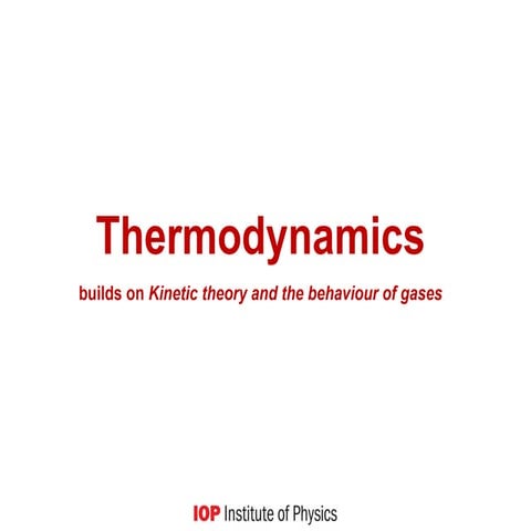 TSST-thermodynamics, a ppt on thermal and fluid energy | PPT