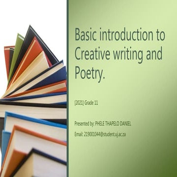 Basic introduction to creative writing. | PPT