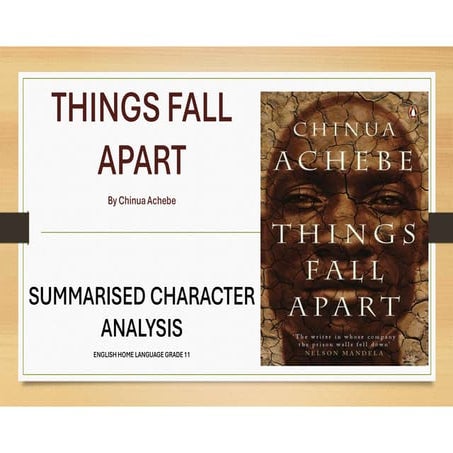 Things Fall Apart Character Analysis English HL | PDF