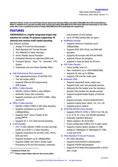 GVT Decoder - DataSheet | PDF