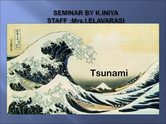 project on Tsunami | DOCX