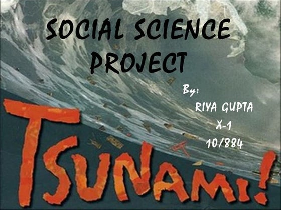 project on Tsunami | DOCX