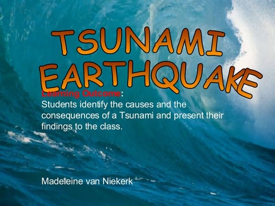 Tsunamis presentation | PPT