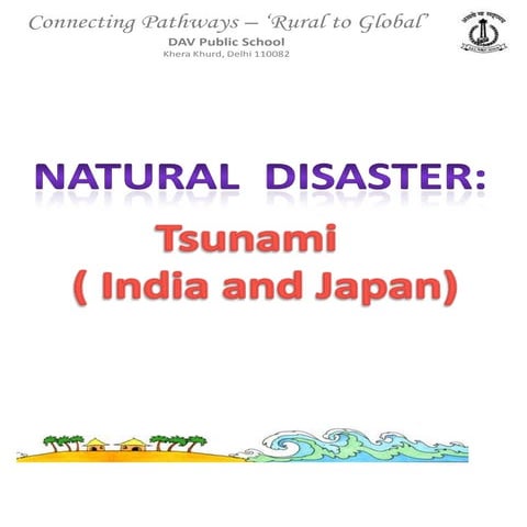 Natural Disaster: Tsunami ( India and Japan) | PPTX