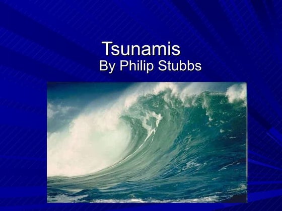 project on Tsunami | DOCX