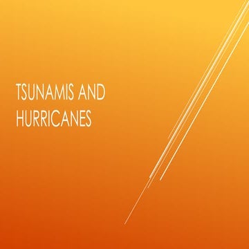 Tsunamis and hurricanes | PPTX