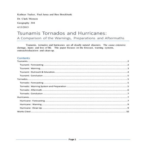 Natural Disasters | PDF