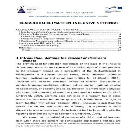 Classroom climate show | PPSX