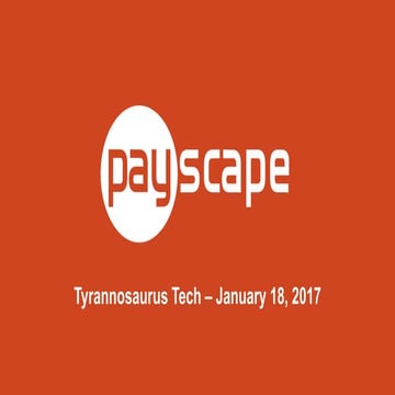 The Next Generation of FinTech - Tyrannosaurus Tech - by Payscape CTO ...