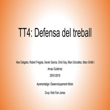 TT4 Defensa del treball ADM | PPT