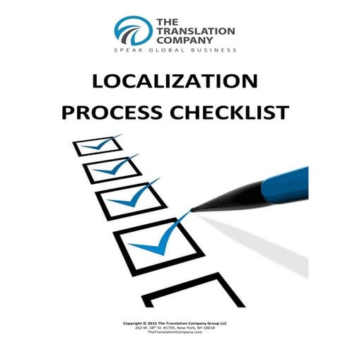 TTC Localization Check-List | PDF