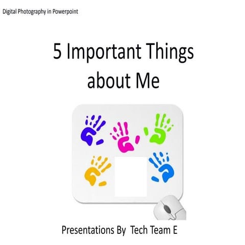 TTE - Five Important Things About Me | PDF