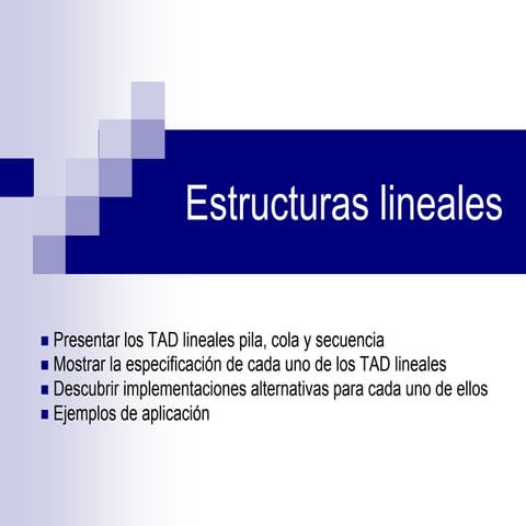 Estructuras lineales | PDF