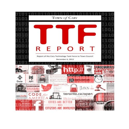 Cary Technology Task Force (TTF) Final Report December 2012 | PDF