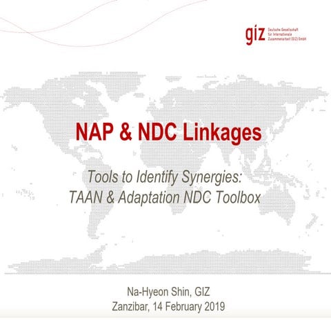 February 14 | NAP & NDC Linkages - Tools to Identify Synergies: TAAN ...