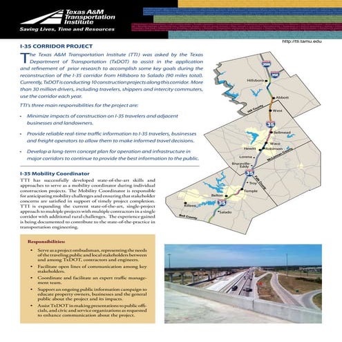 I-35 Corridor Project in Texas | PDF | Rail Travel | Travel Type