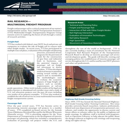 Multimodal Freight Program | PDF | Rail Travel | Travel Type