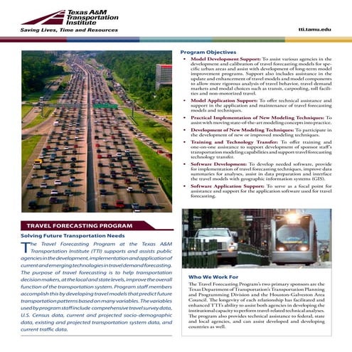 Travel Forecasting Program Pdf Computing Technology And Computing