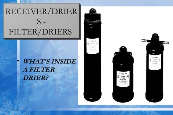 Filter driers for refrigeration system | PDF