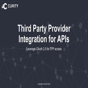 Third Party Provider Integration for Banking APIs | PPT