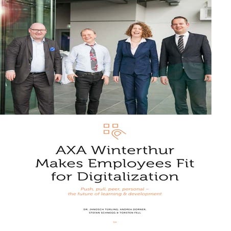 Axa Winterthur uses TTS products for digitalisation preparation | PDF