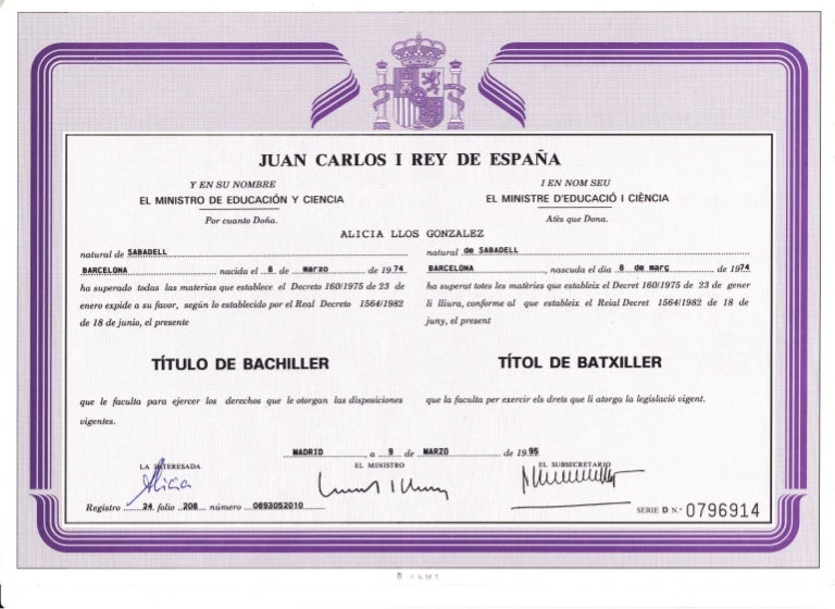 Título de bachiller