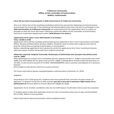 Tu 39th convocation | PDF